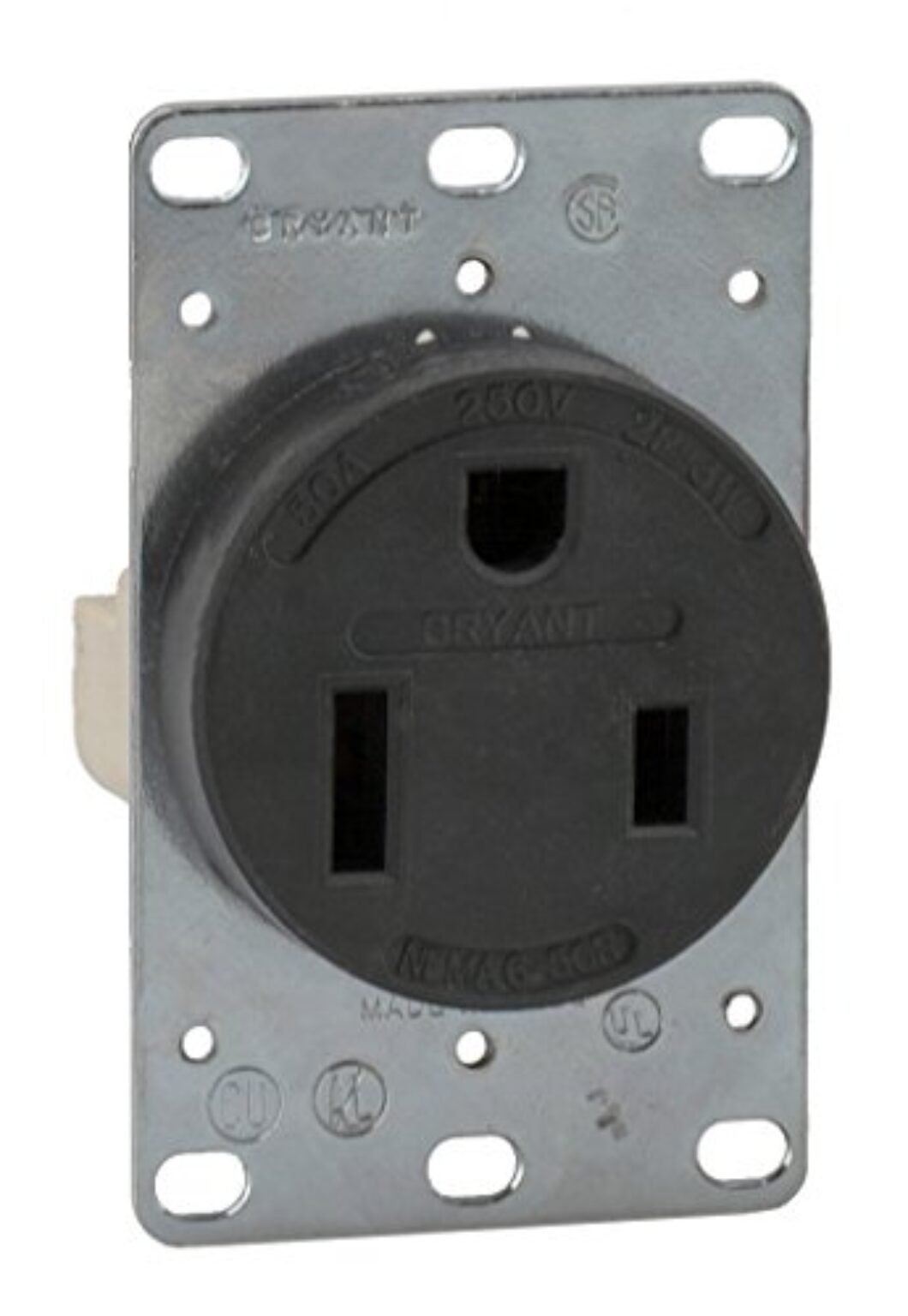 Bryant NEMA 6-50R Outlet for Level 2 EV Charger Installation (Plug-In ...